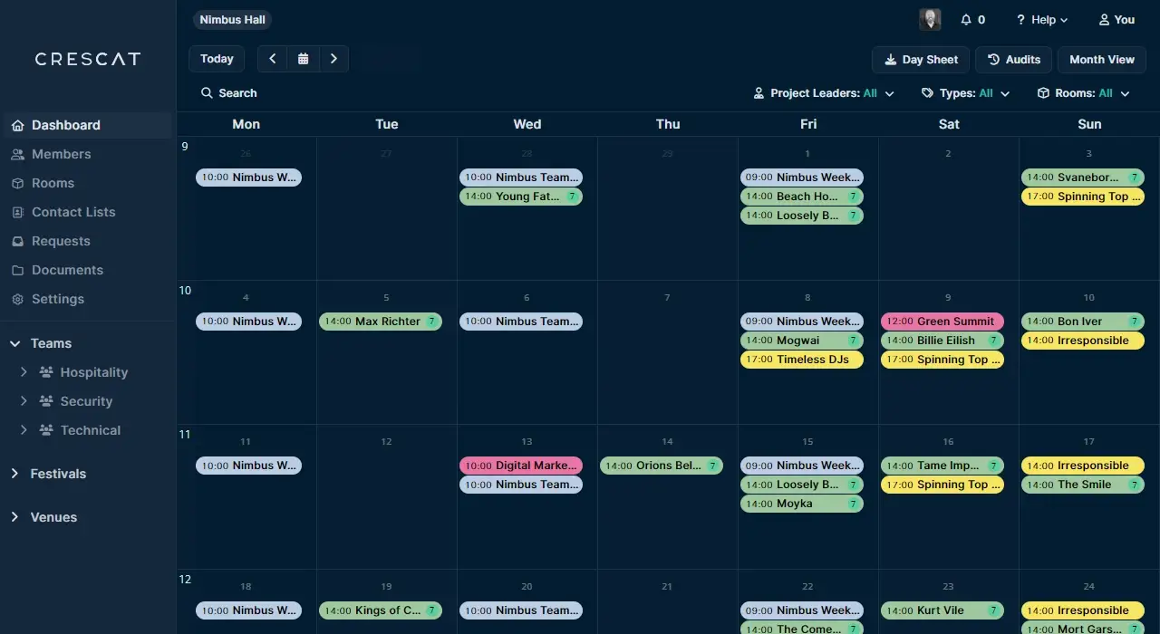 Event Management Software - Crescat
